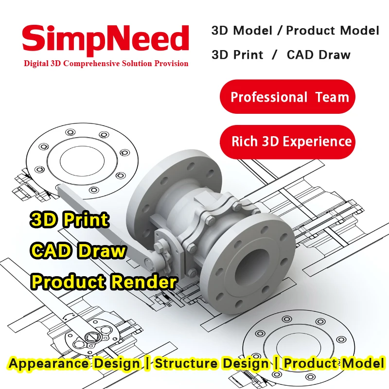 Simpneed 3d Model Design Services 3d Scanning Reverse Engineering Rapid Design 3d Printing ...