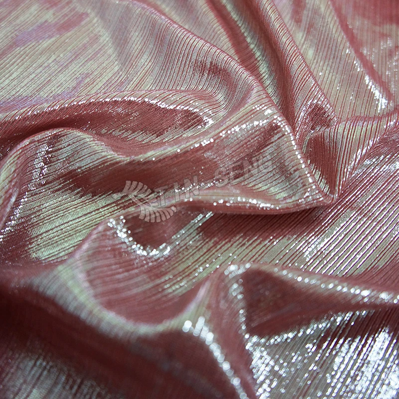 Holographic Pink Glitter Fabric - Perfect for Party Dresses
