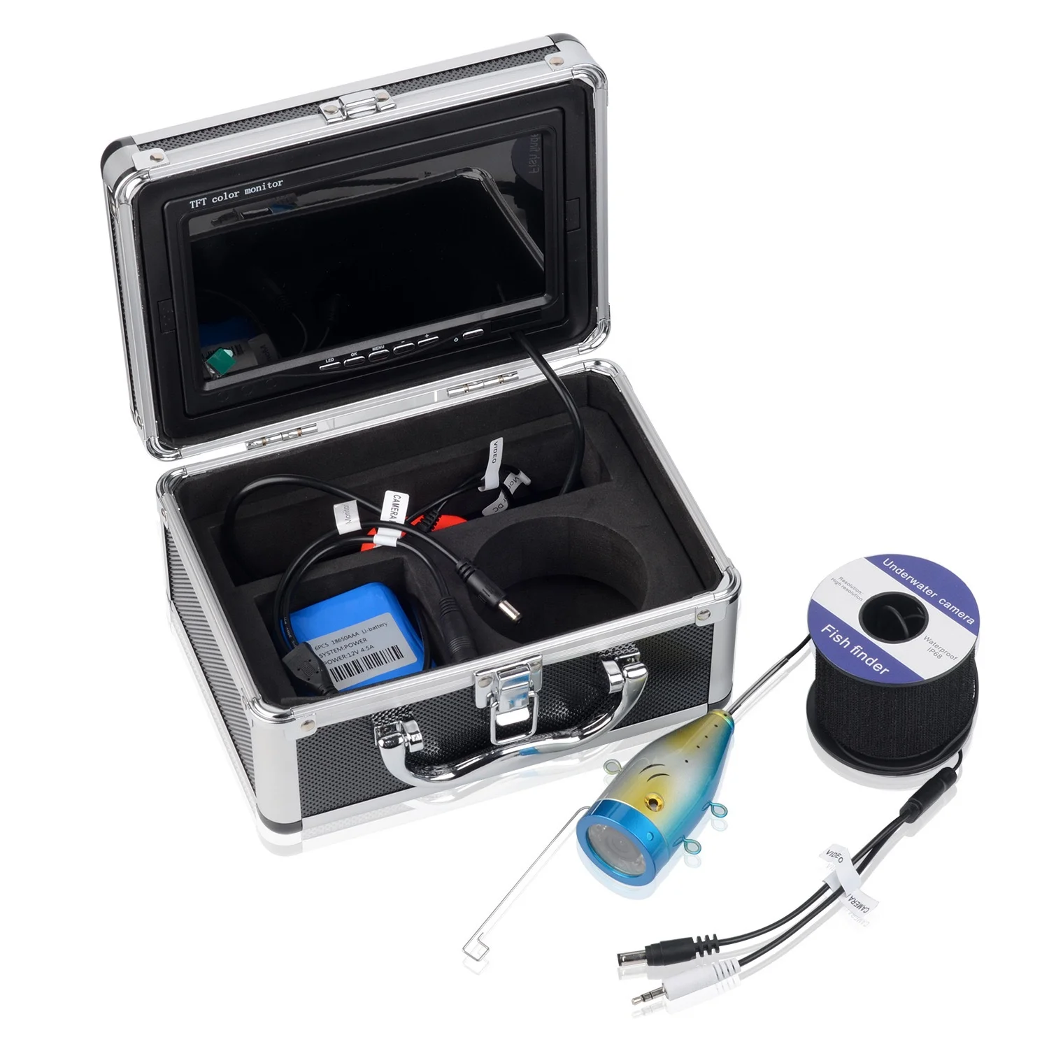 Visual Fish Finder With Camera 220 Degree Wide Angle Screen Is Suitable ...