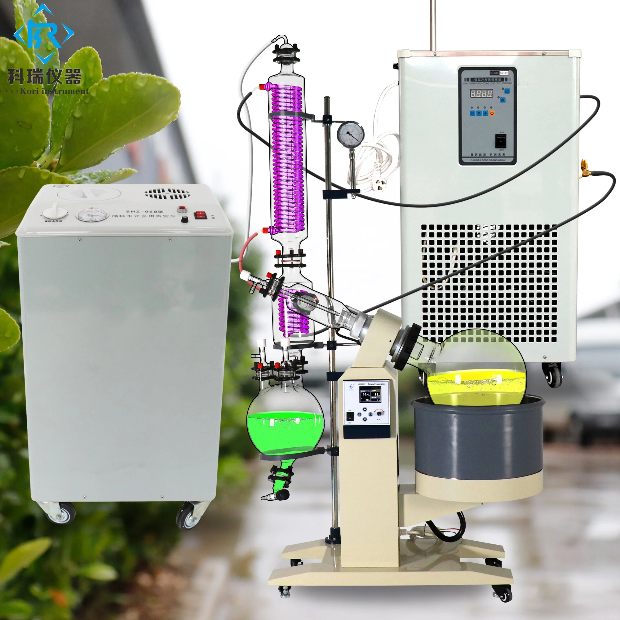 Re1002 Rotovap/ Rotary Evaporator 10l With Water Bath And Condenser For ...