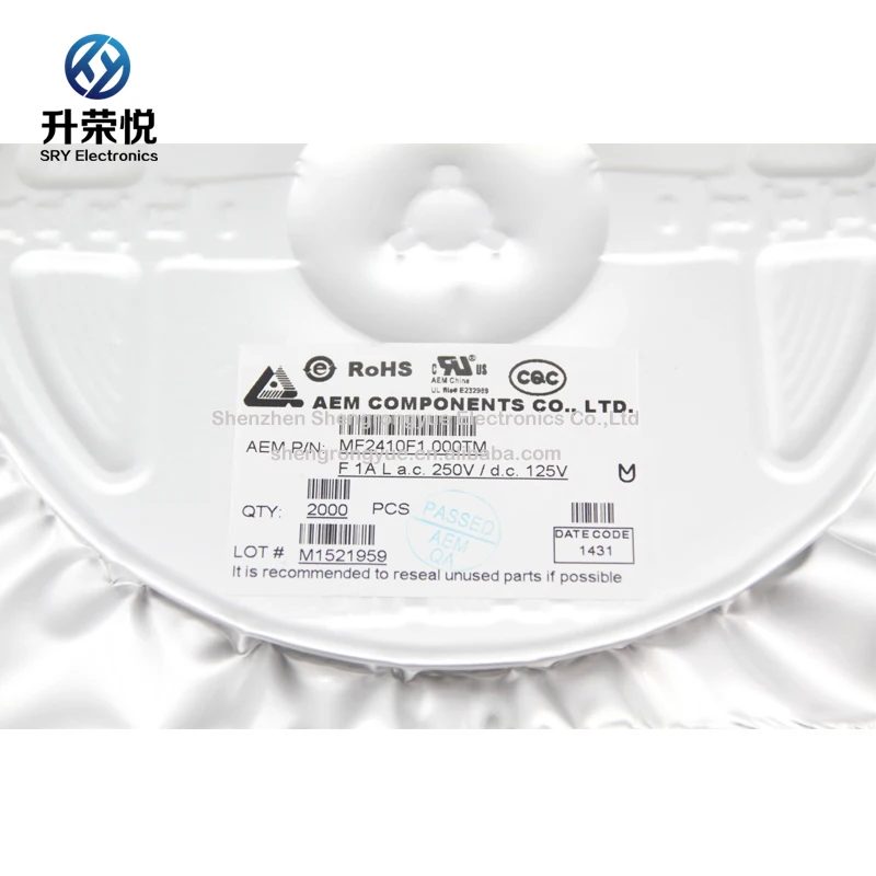 Aem Brand Mf2410f1.000tm Smd Fuse 1a 250v 2410 Surface Mount Fuse - Buy ...