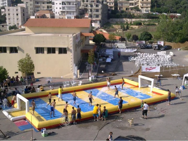 New Design Inflatable Soap Football Field,Inflatable Soap Soccer Field ...