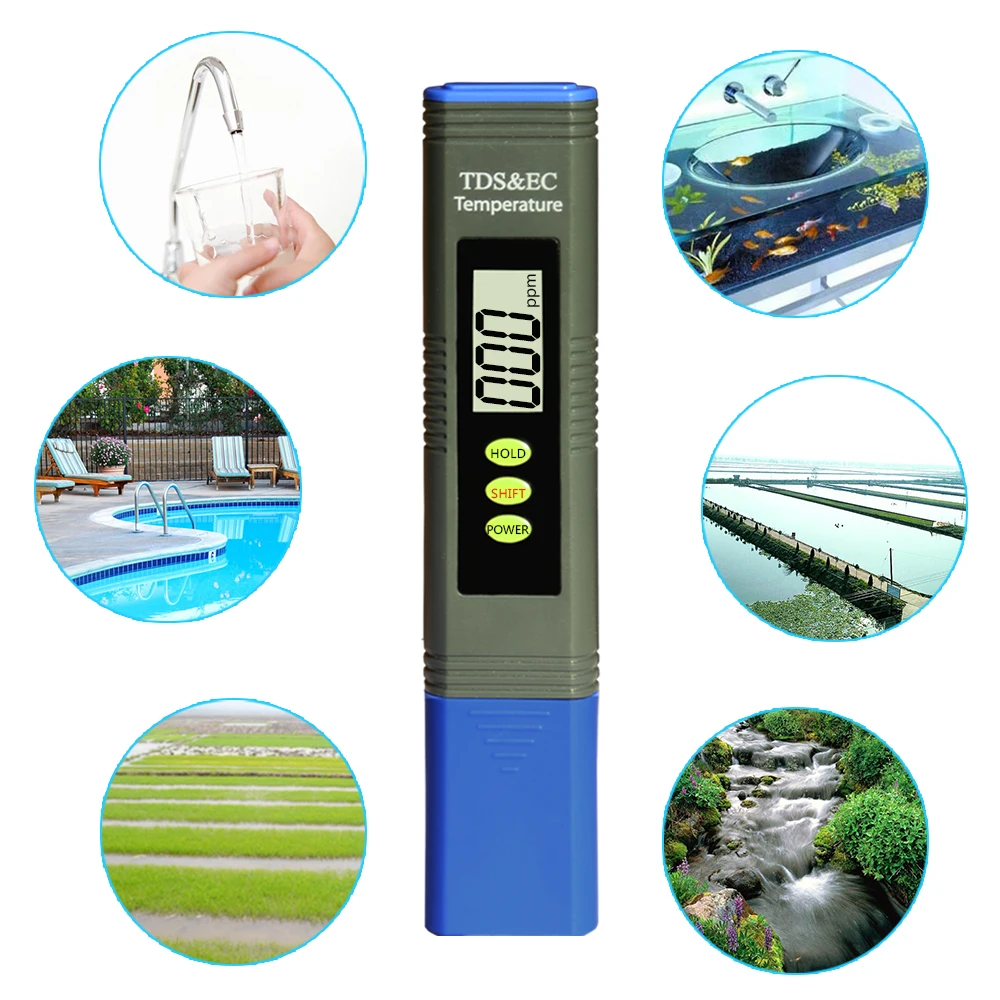 Multifunction Pen Type 3 In 1temp Tds Ec Meter Water Quality Purity ...