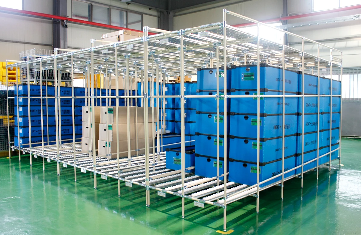 Diya Heavy Duty Aluminium FIFO Pipe Rack for Workshop Storage