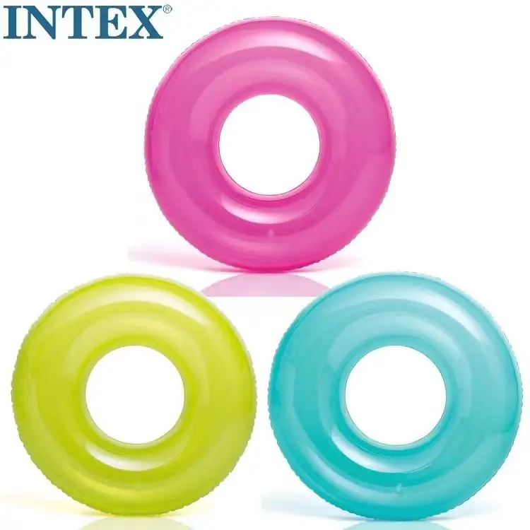 INTEX 59260 Transparent Tubes - Fun Swim Rings for Kids