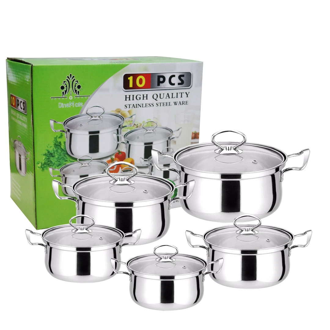 Stainless Steel Casserole Induction Pot Set Cookware Sets Kitchen Ware ...