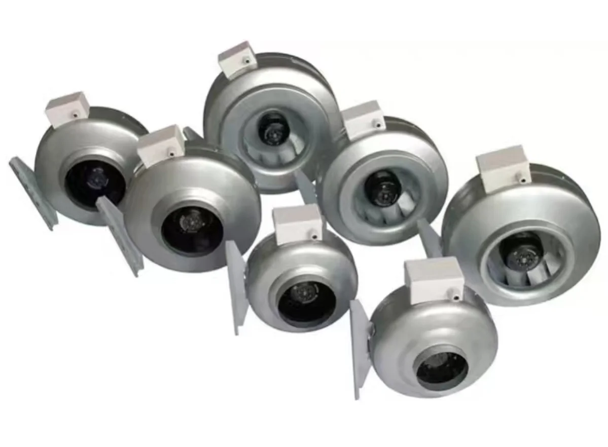 Round Flexible Duct Fans Made of Metal in Various Sizes and Parameters ...