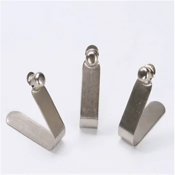 Custom V Shape Small Flat Spring Stainless Steel Metal Button Clip ...