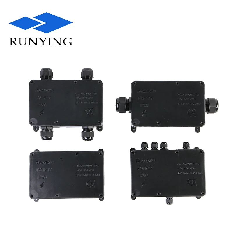 Big Junction Box Ip68 Waterproof 4 Holes M32 Gland Electrical Connector ...
