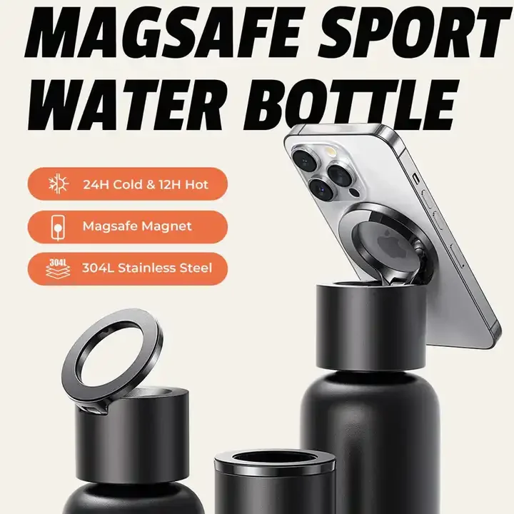Leak Proof Sport Magsafe Magnetic Bottle - Stainless Steel