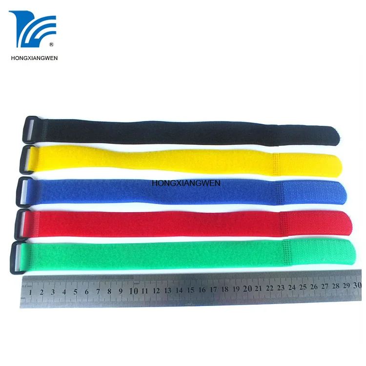 12 Inch Hook and Loop Strap with Buckle - Reusable Fastener
