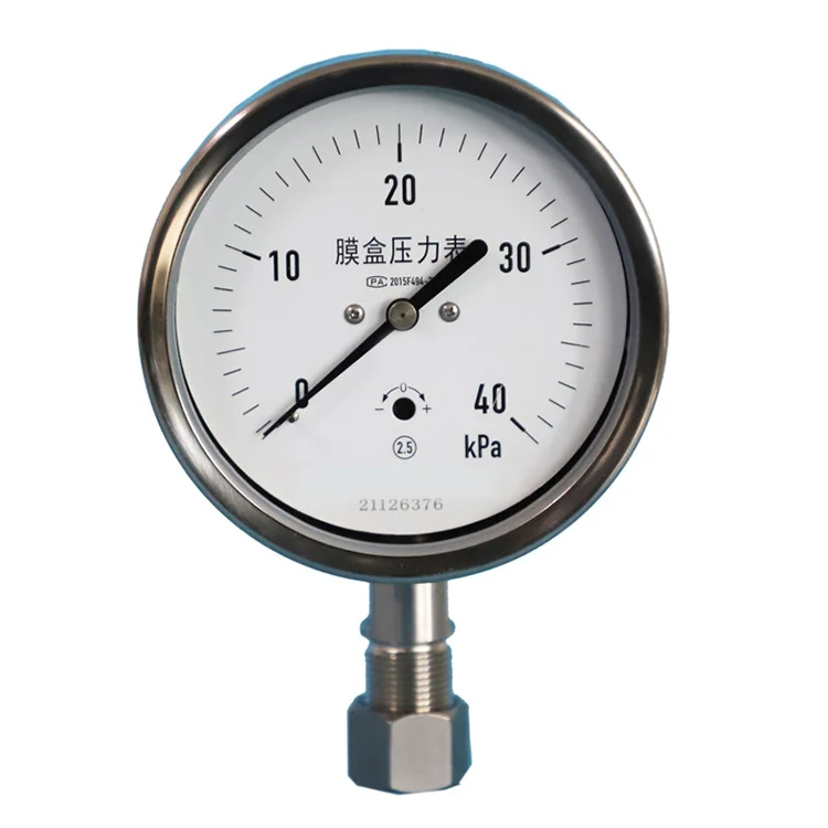 Capsule Manometer Bellows Pressure Gauge - Precision & Durability