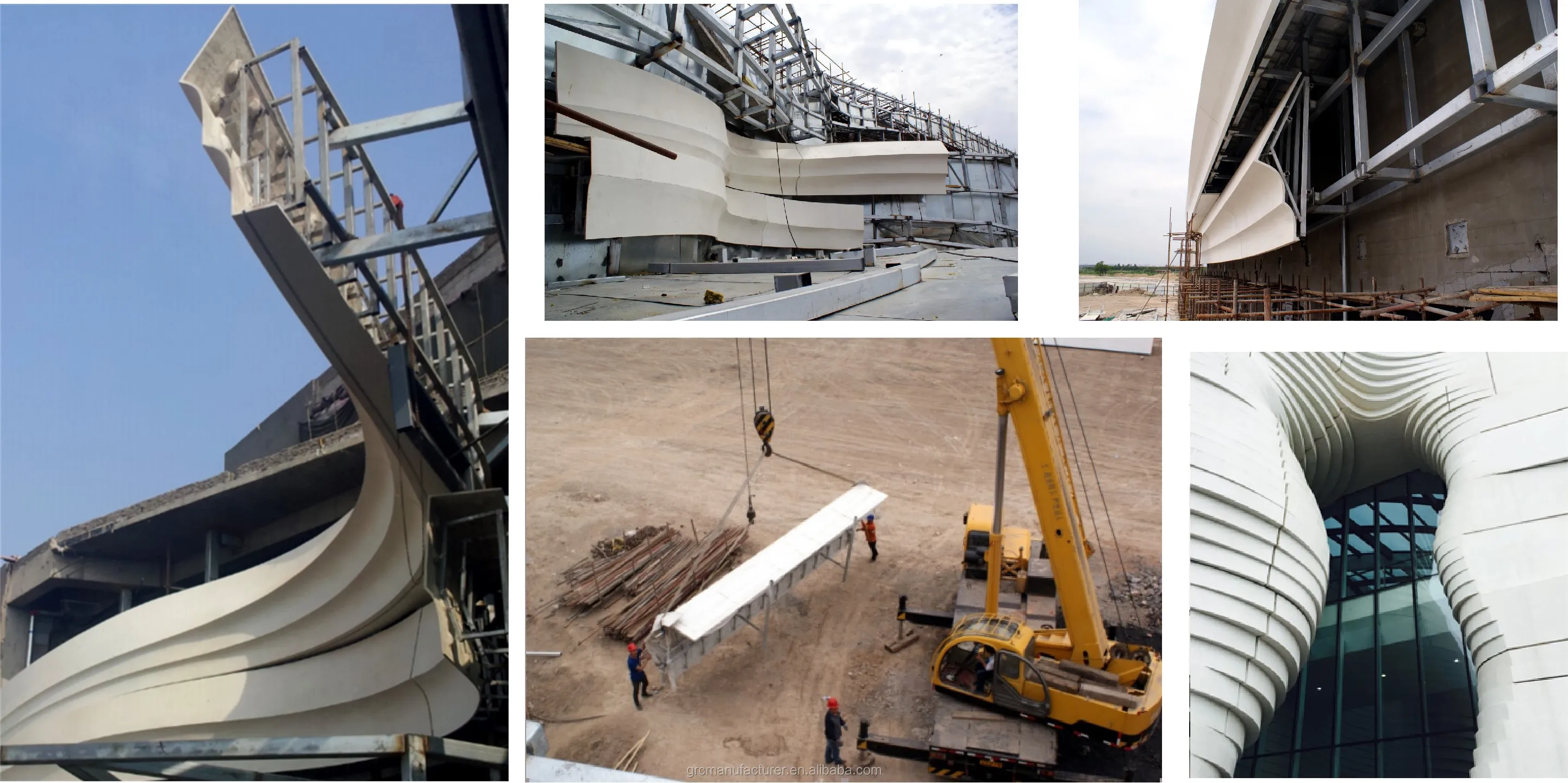 GFRC UHPC 3D Curtain Wall Panels for Changsha Meixi Lake