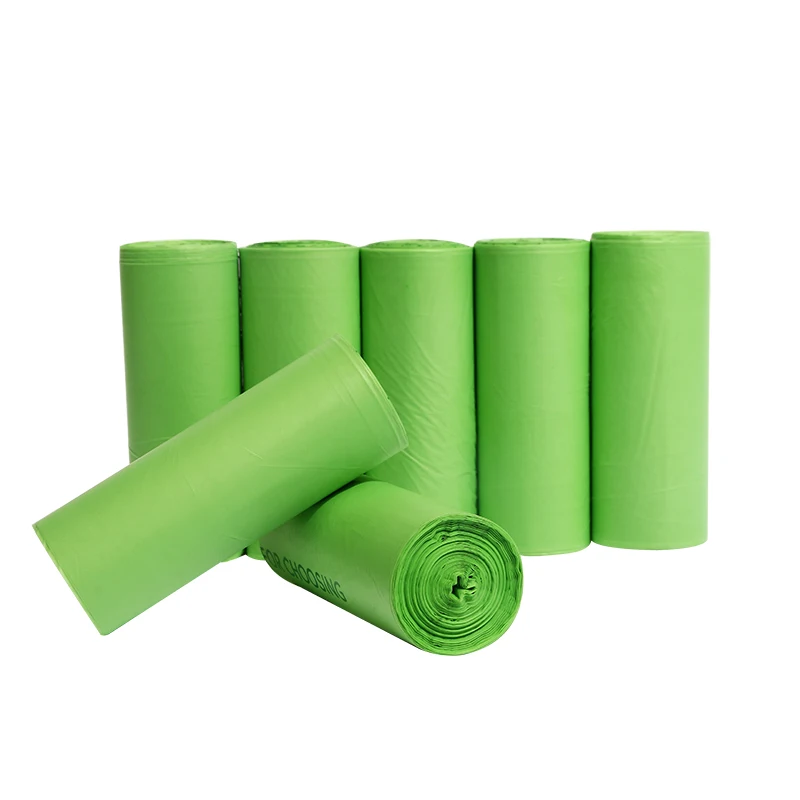 Heavy Duty Eco-friendly Biodegradable Green Big Trash Plastic Garbage ...