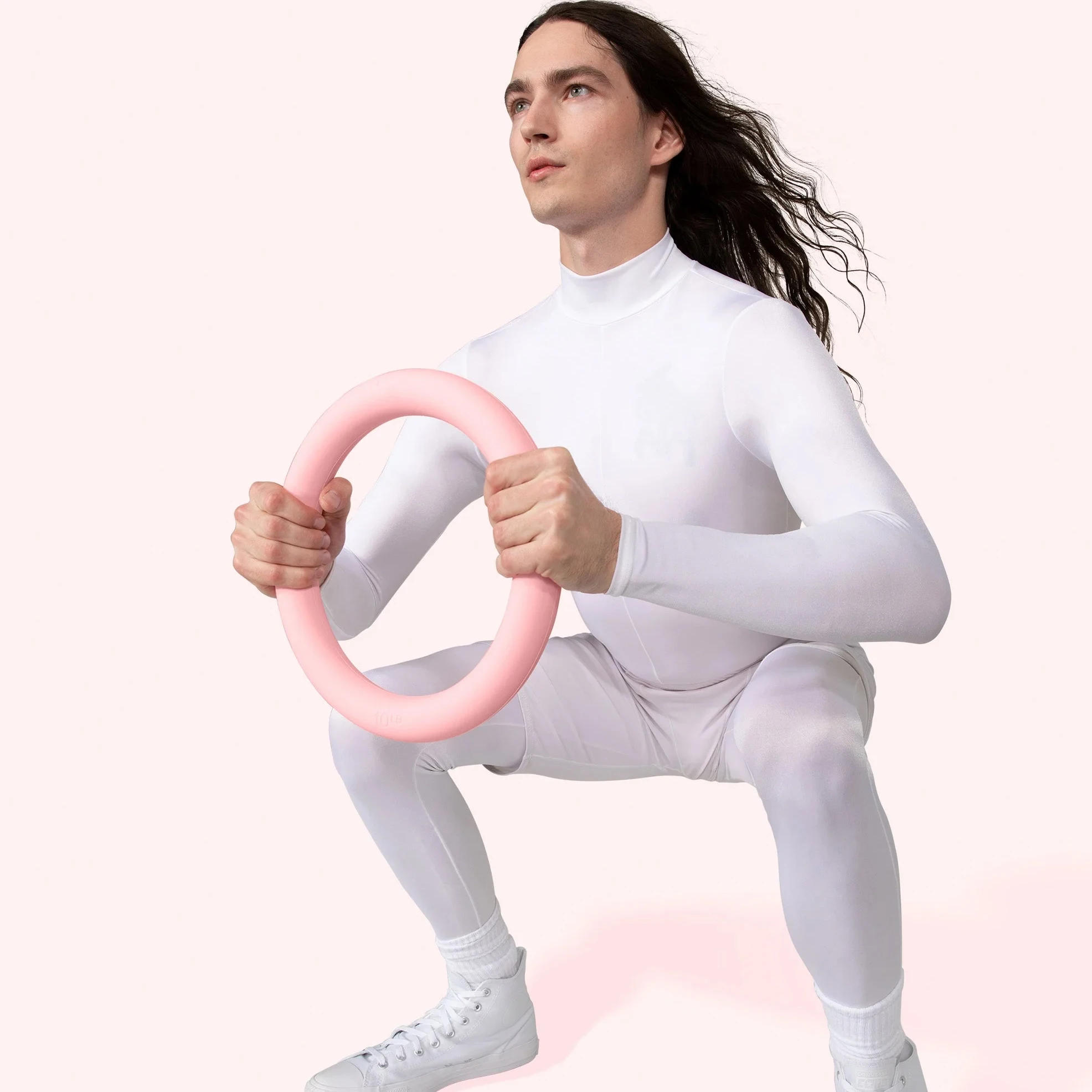 Barbell Bar Beam Silicone Dumbbell Power Ring Yoga Mat