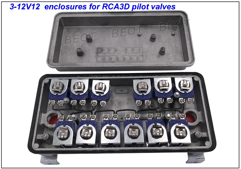 Rca3-8v / Rca3-8v8 / 3-8v6000-330 Diecast Aluminium 8 Valve Enclosures ...