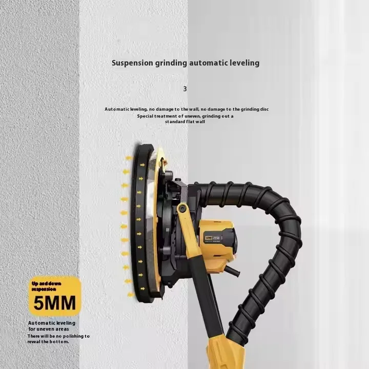 Brushless Electric Double Lamp Belt Wall Polishing Machine Long Rod ...