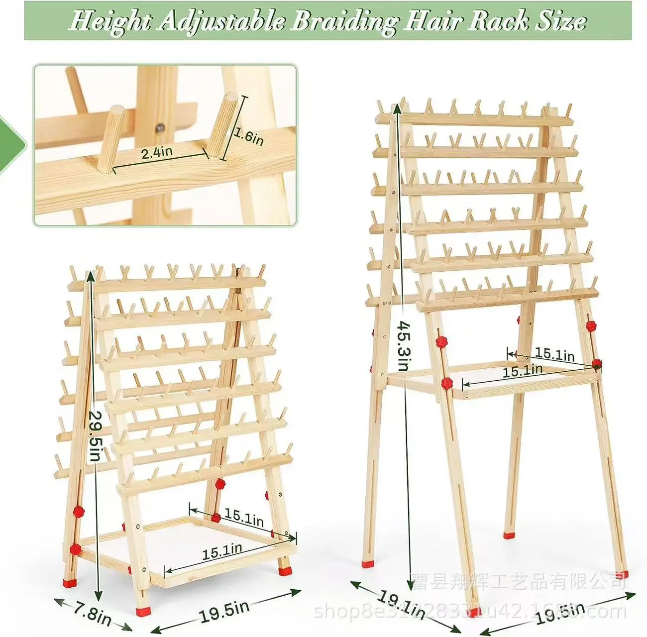 Popular Wig Braiding Rack Display Stand Height Adjustable Hair Braiding ...