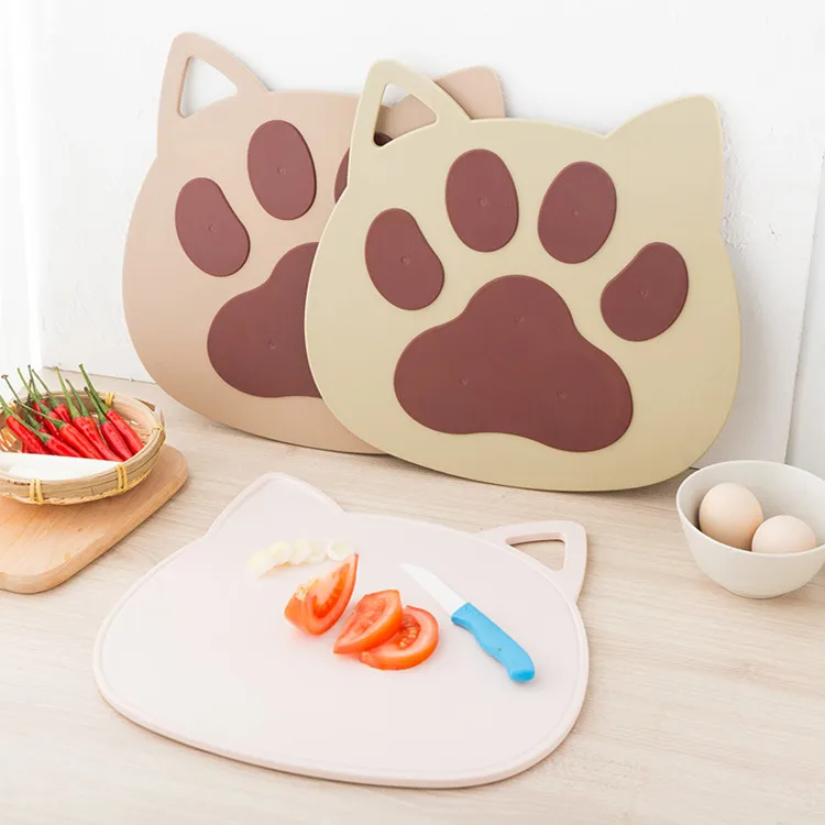 Cute Design Plastic Chopping Board Cat Shape Oem Odm Cutting Board Eco ...