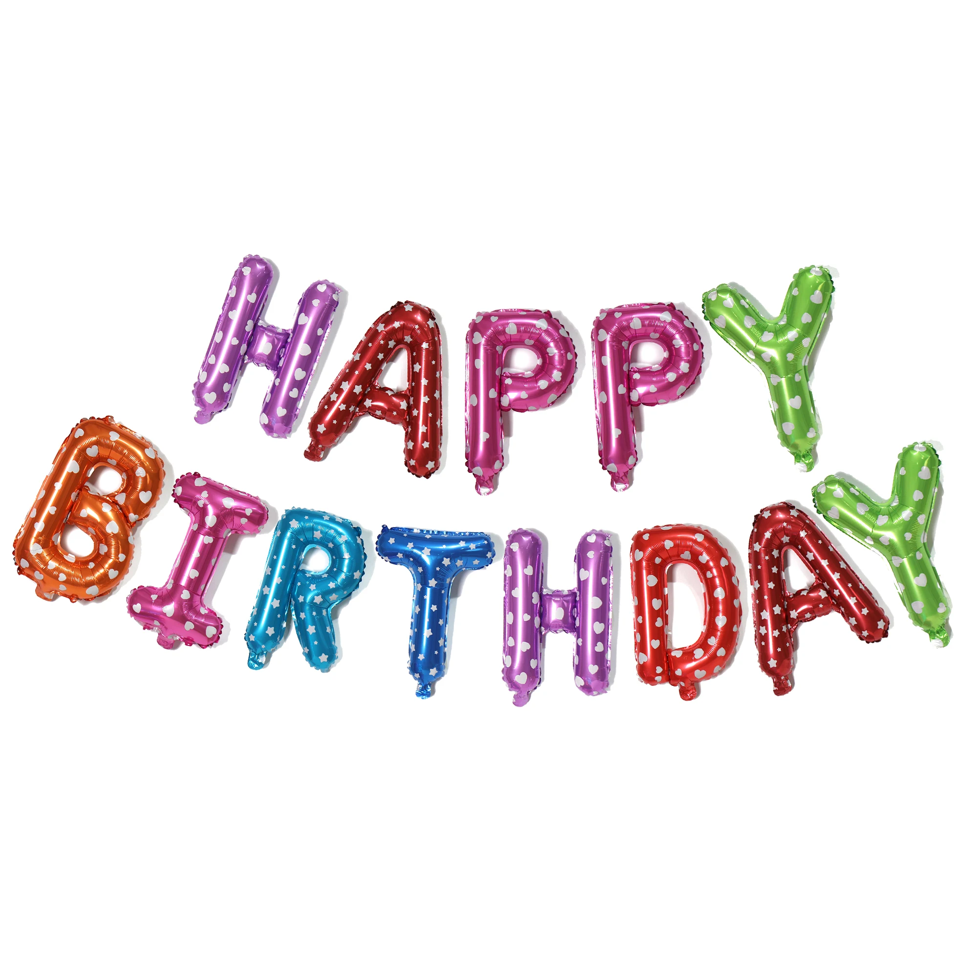 Happy Birthday Letter Balloons - Party Decoration Set