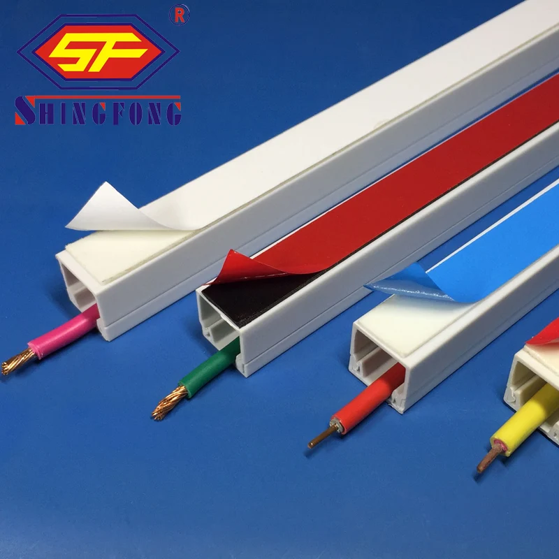 PVC Cable Casing/ PVC Electrical Plastic Cable Trunking Size Pvc Wiring ...