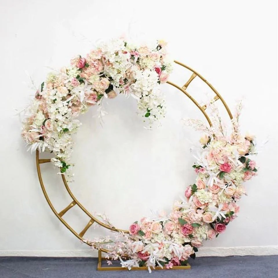 Lg20171020-1 Gold Round Arch Wedding Arches Decorations - Buy Gold ...