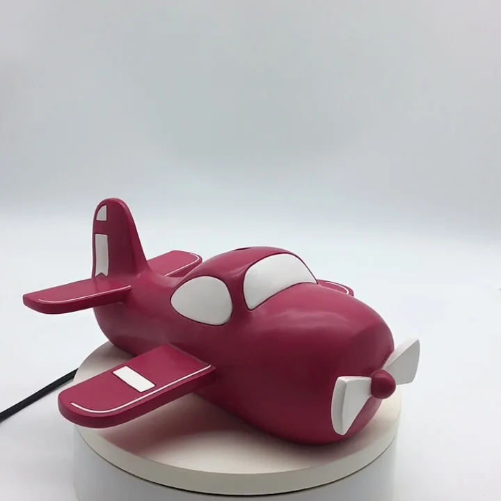 New Arrival Money Bank Resin Red Plane Shape Custom Piggy Bank Plastic ...
