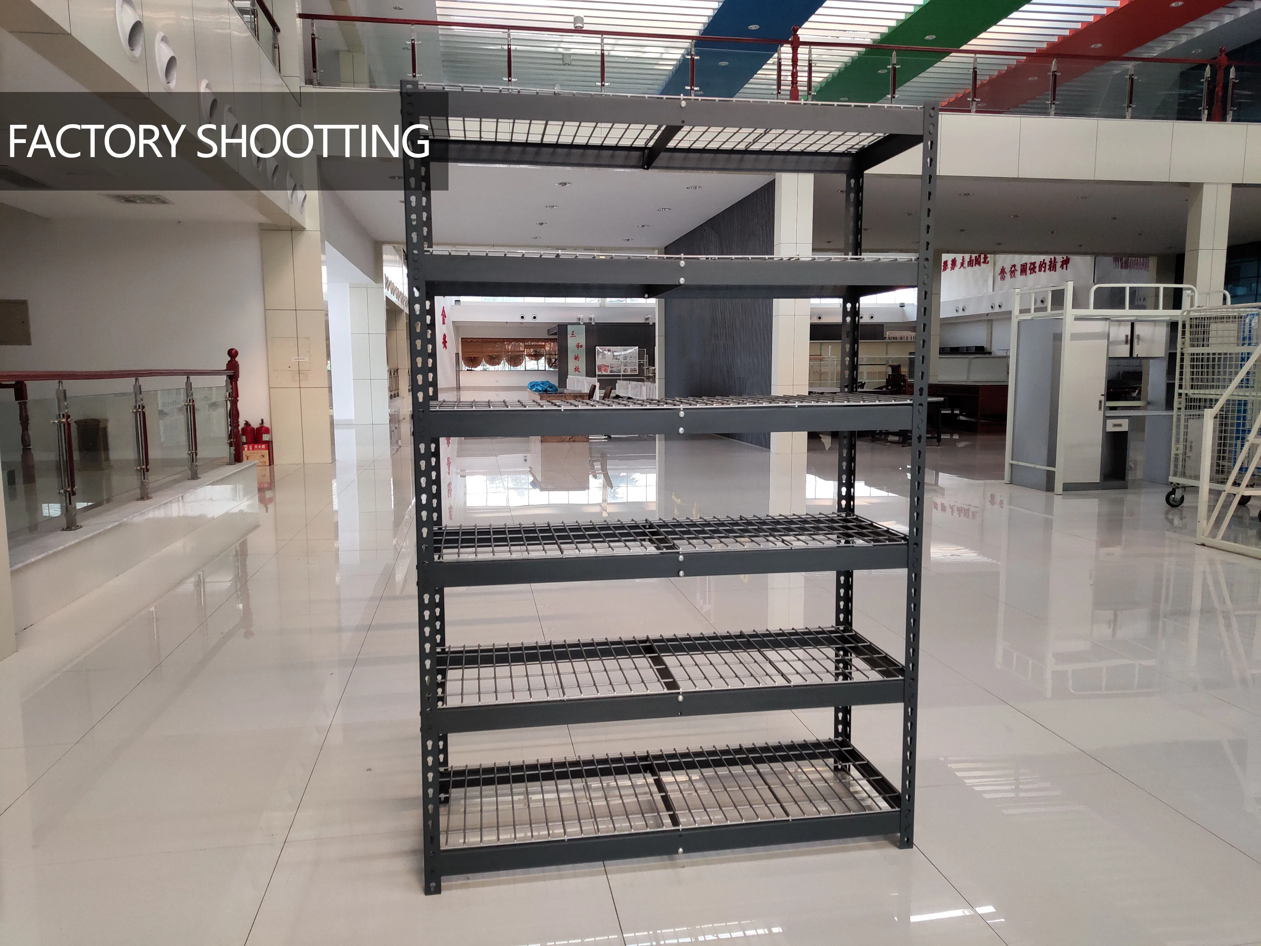 6 Shelf Heavy Duty Warehouse Rack Industrial Storage Shelving With Wire ...