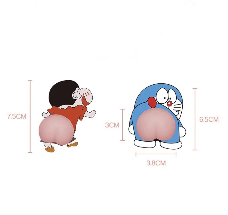 Cute Cartoon Doraemon Butt Bumper Sticker 3d Three Dimensional Silicone ...