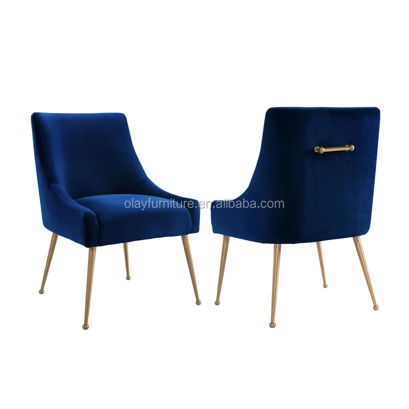 Modern Design Velvet Fabric Wedding Stainless Steel Dining Chair - Buy ...