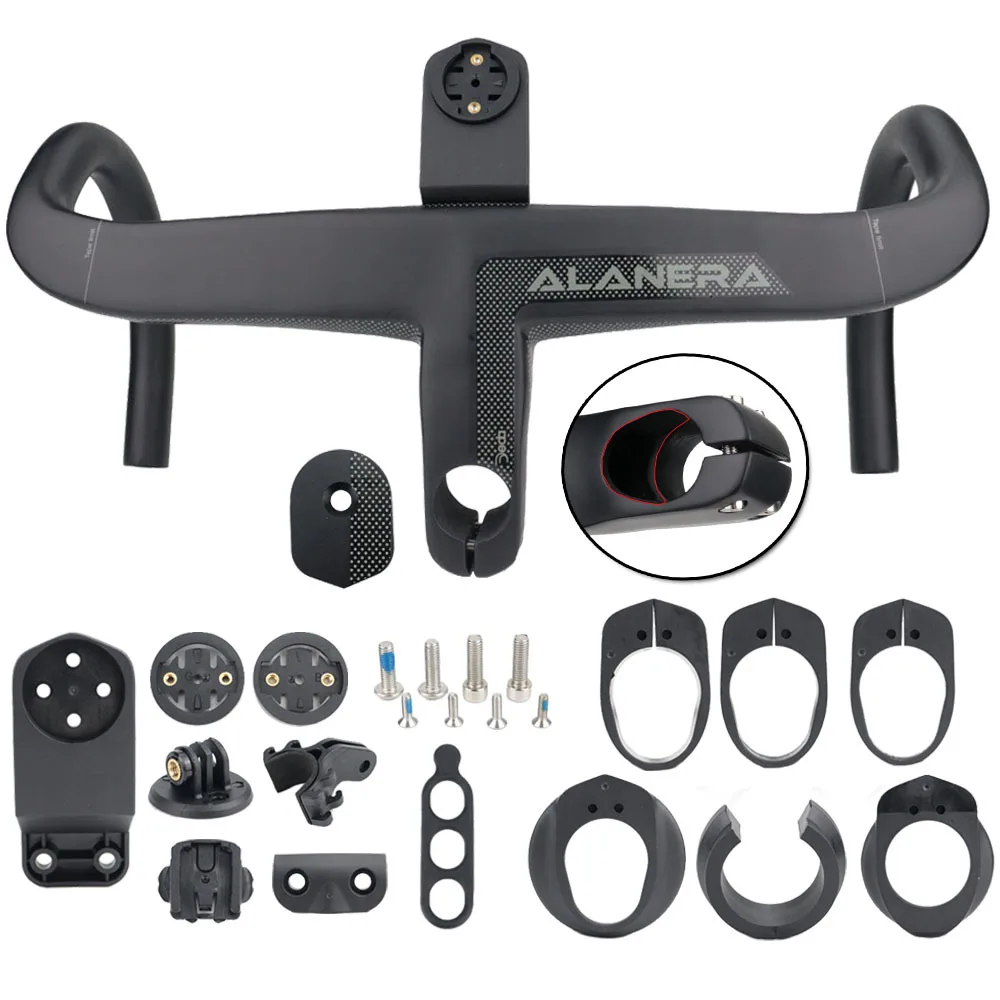 Fully Hidden Inner Wiring Bike Handlebars,Carbon Fiber Road Bike ...