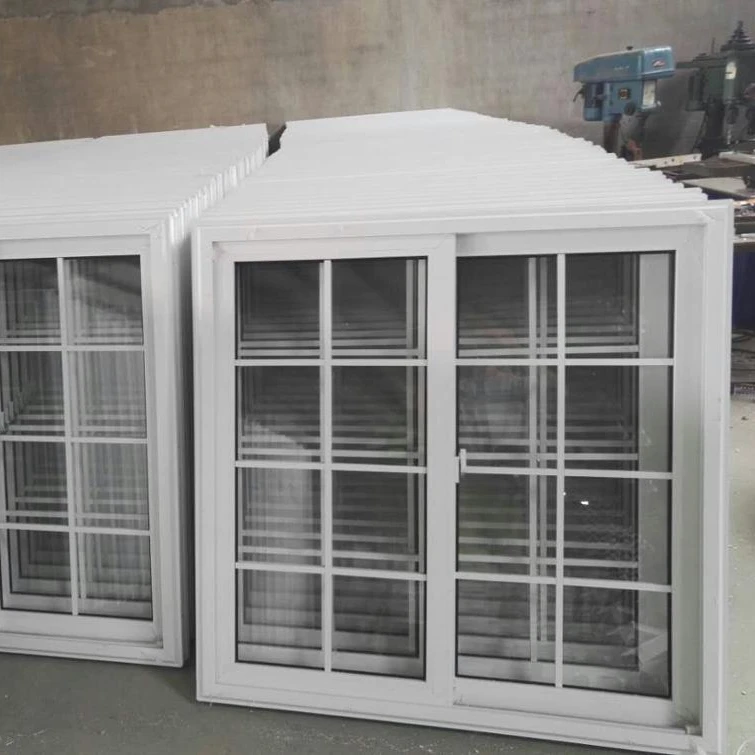 Upvc Jendela Geser Berkaca Tunggal,Profil Pvc Dengan Desain Panggangan ...