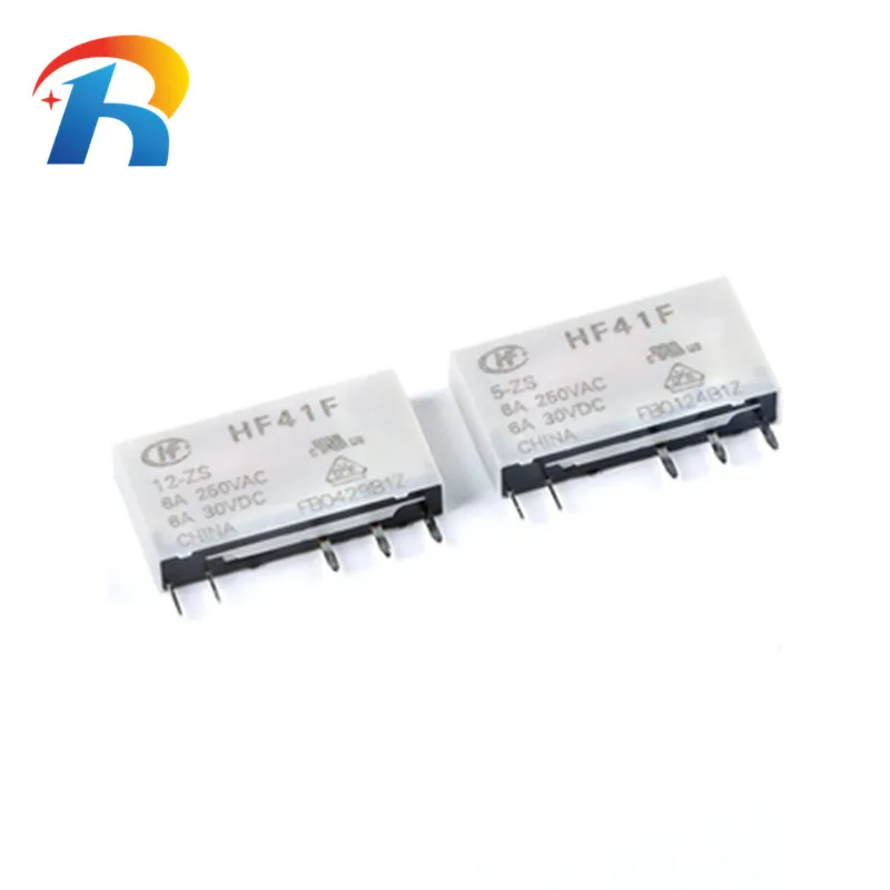 New Original Hongfa Relay Hf41f-24-zs Hf41f-5-zs Hf41f-12-zs Hf41f-24 ...