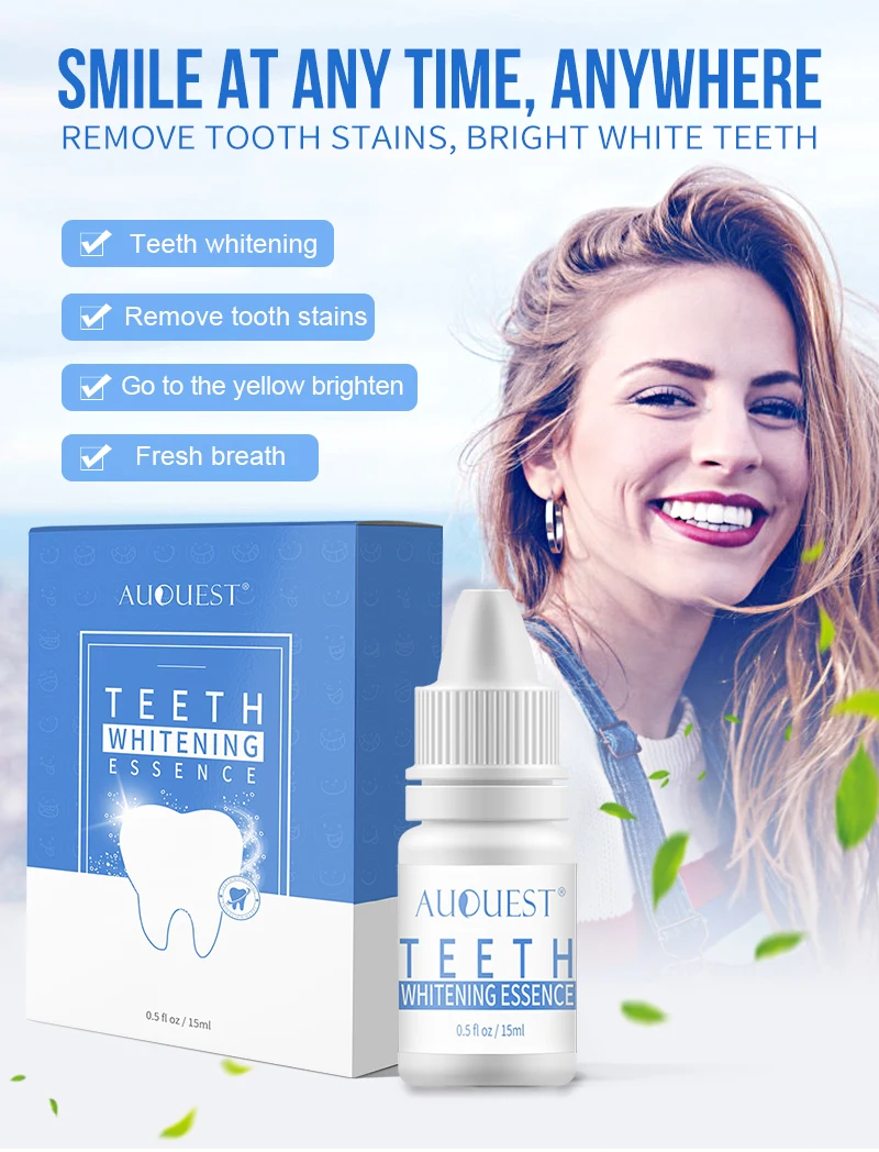 7 Days Teeth Whiten Oral Hygiene Cleaning Serum Removes Plaque Stains ...
