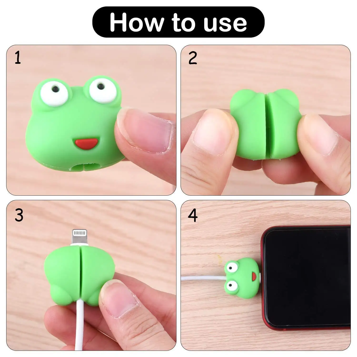 Cute Fruits Usb Cable Protector Cartoon Charger Protector Cable Winder ...