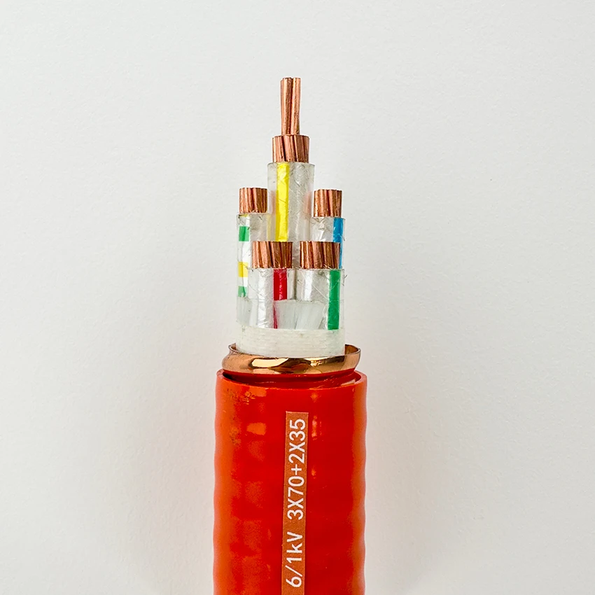 Inorganic Mineral Insulation Fireproof Cable 0.6/1kv Corrugated Copper ...