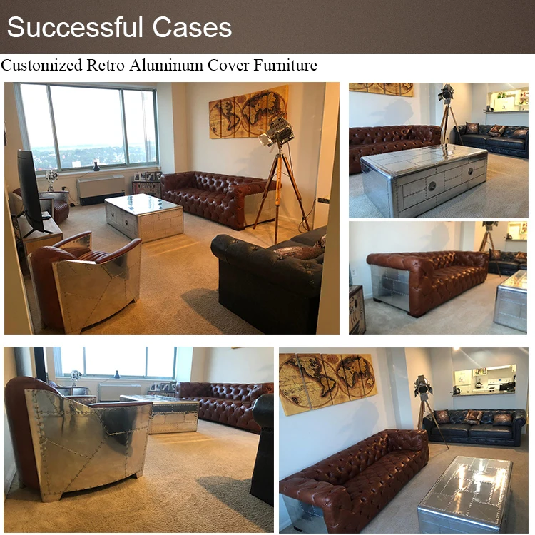 Airplane Furniture Wing Desk Aluminium Rivets Spitfire Aviation Vintage ...