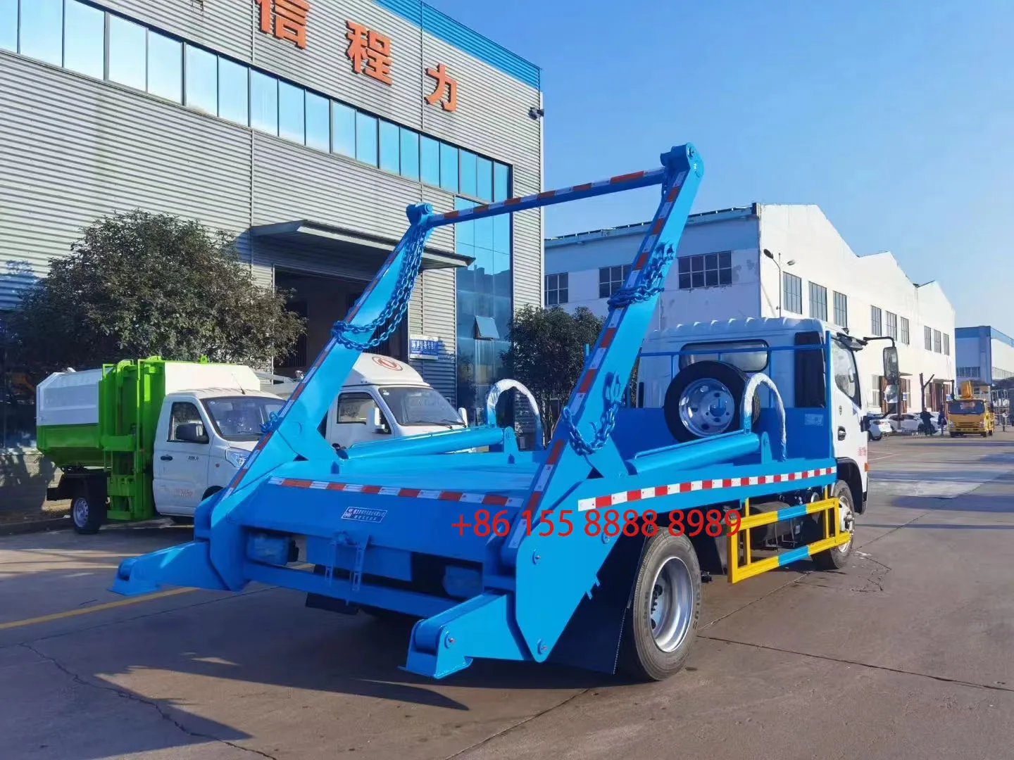 Dongfeng Lhd/rhd Swing Arm Container Rear Loader Arm Roll Garbage Truck ...
