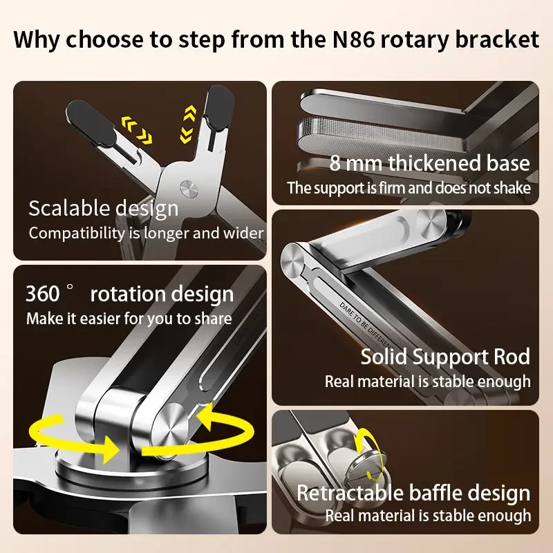 N86 Laptop Stand - Stylish & Functional Aluminum Alloy