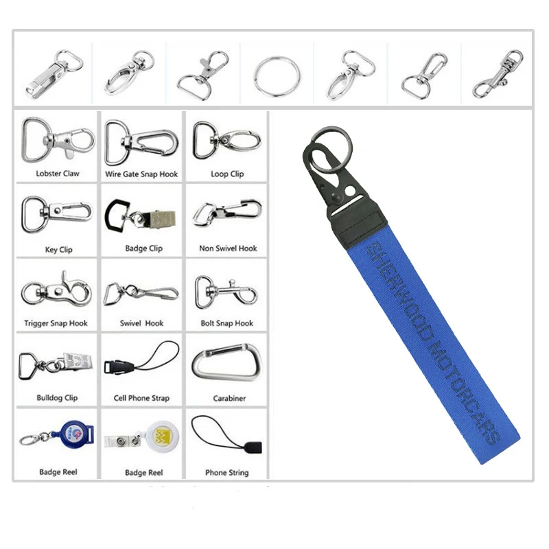 Customized Outdoor Climbing Buckle Lanyard Nylon Woven Webbing Key ...