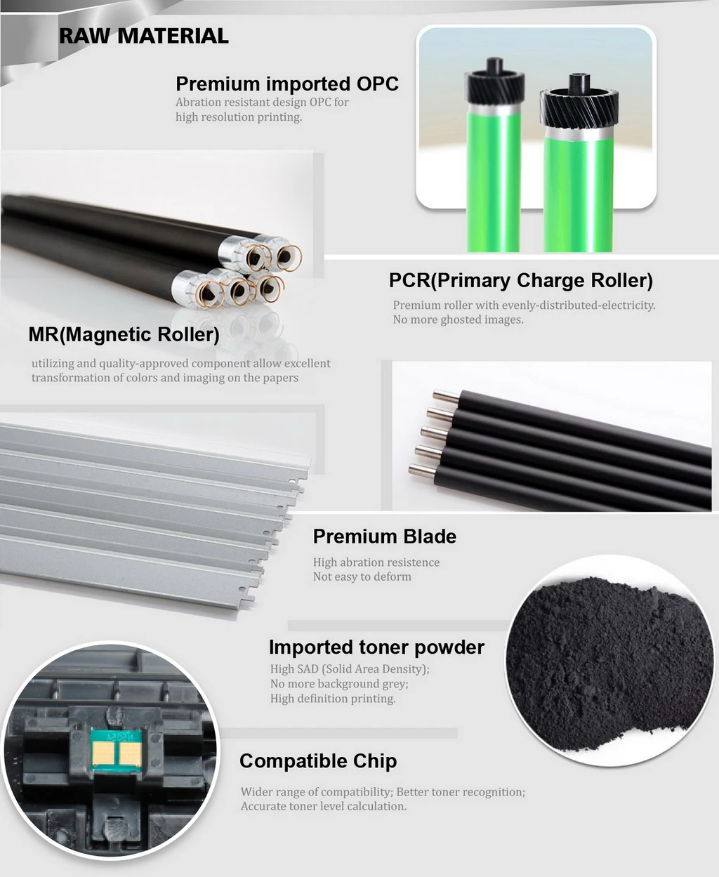 217A 17A Premium Popular CF217A CF217 Black Toner Cartridge