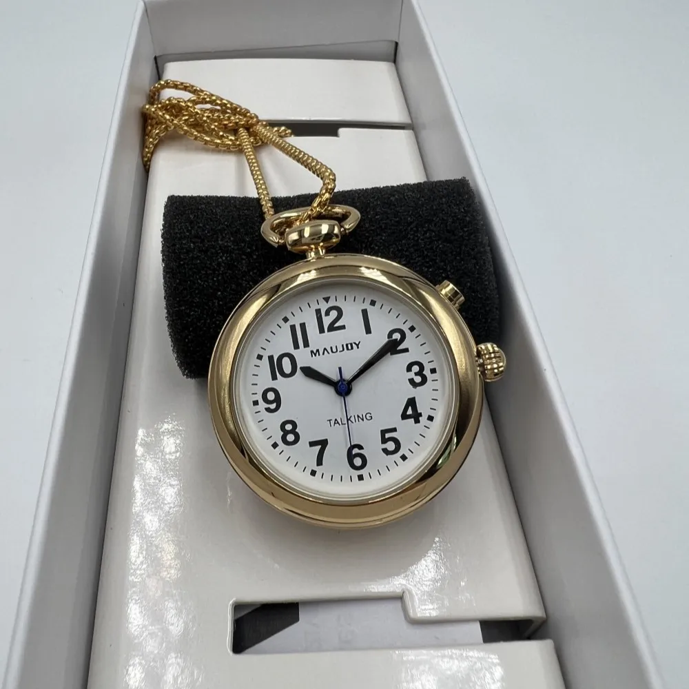 German Vintage Golden Pocket Watch With Clear Loud Voice With Easy-to ...