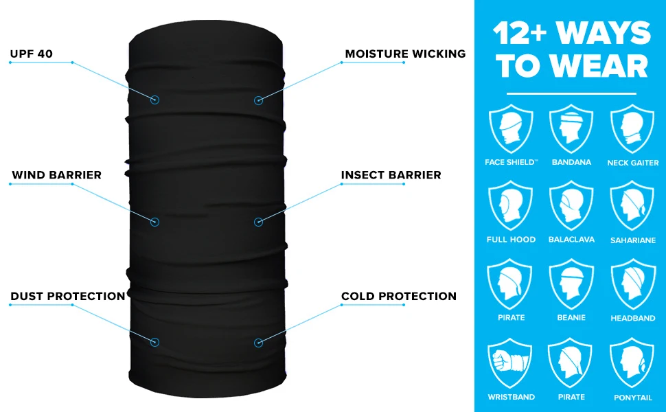 High Elastic Seamless Tube Bandana Multifunction Face Mask Cooling ...