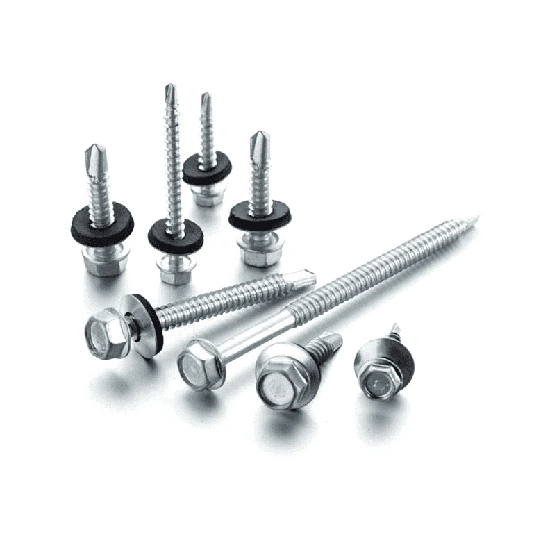 Stainless Steel 304 Hex Wafer Head Cutting Thread Self Tapping Screws ...