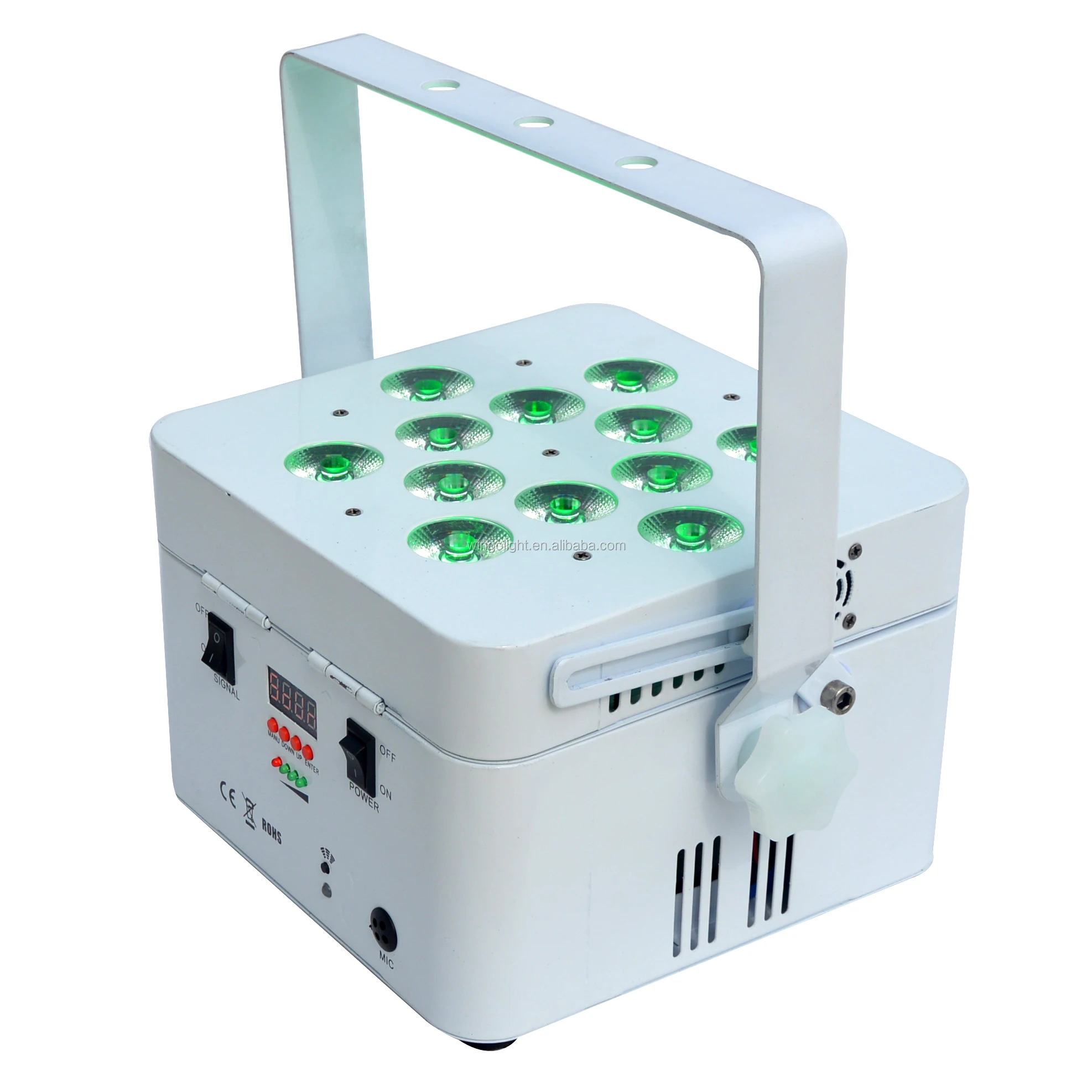 Par Led 12pcs 18w Rgbwa Uv 6 In 1 Wireless Battery Powered Led Uplight ...