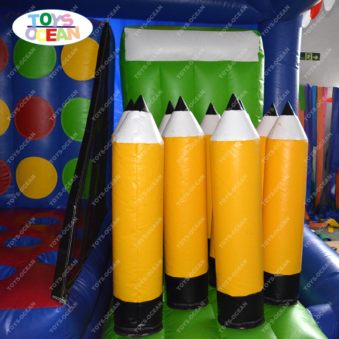 4 In 1 Inflatable Midway Carnival Sport Interactive Toss Games For Kids ...