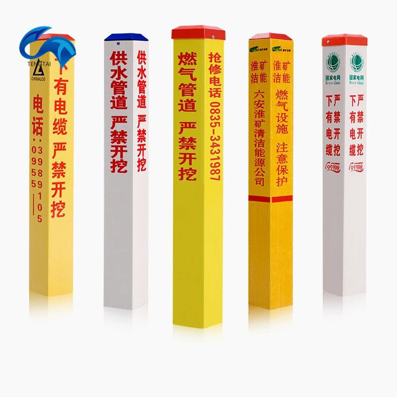 Fiberglass Reinforced Warning Signs Frp Marker Post For Walkway Safety ...
