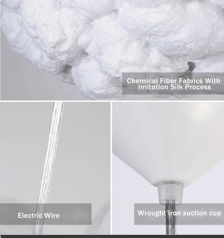 Modern Contemporary Cotton Cloud Hanging Ceiling Lamp Led Lighting For ...