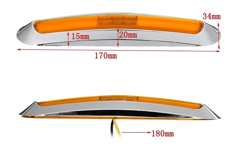 9led Blue/green/white/amber/red Neon Light Side Marker 10-30v ...