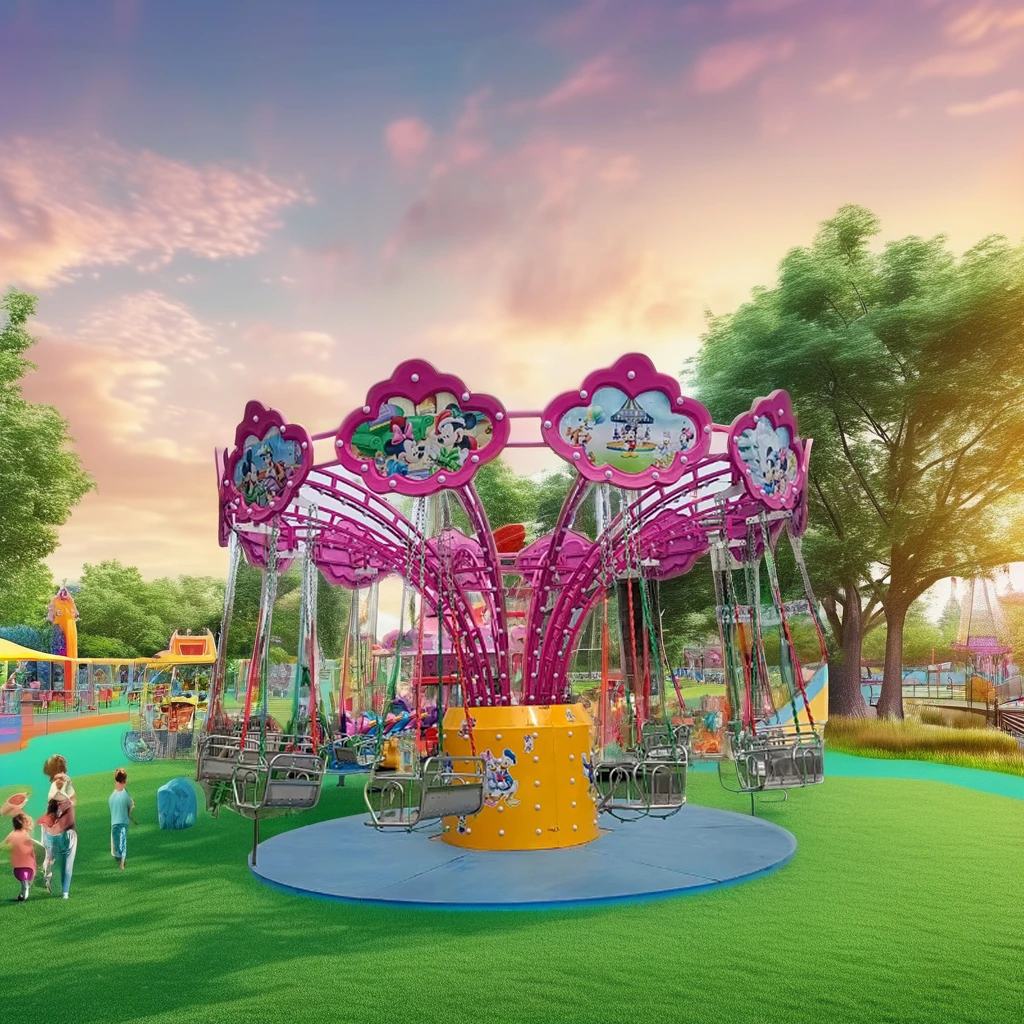 16 Seats Mini Portable Amusement Park - Funfair Flying Chairs